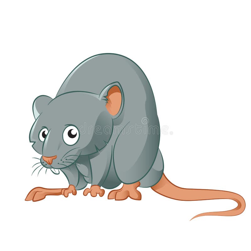 Mouse Cartoon Right stock illustration. Illustration of hiking - 281430