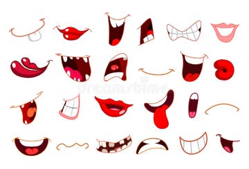 Cartoon mouths stock vector. Illustration of male, funny - 17118521