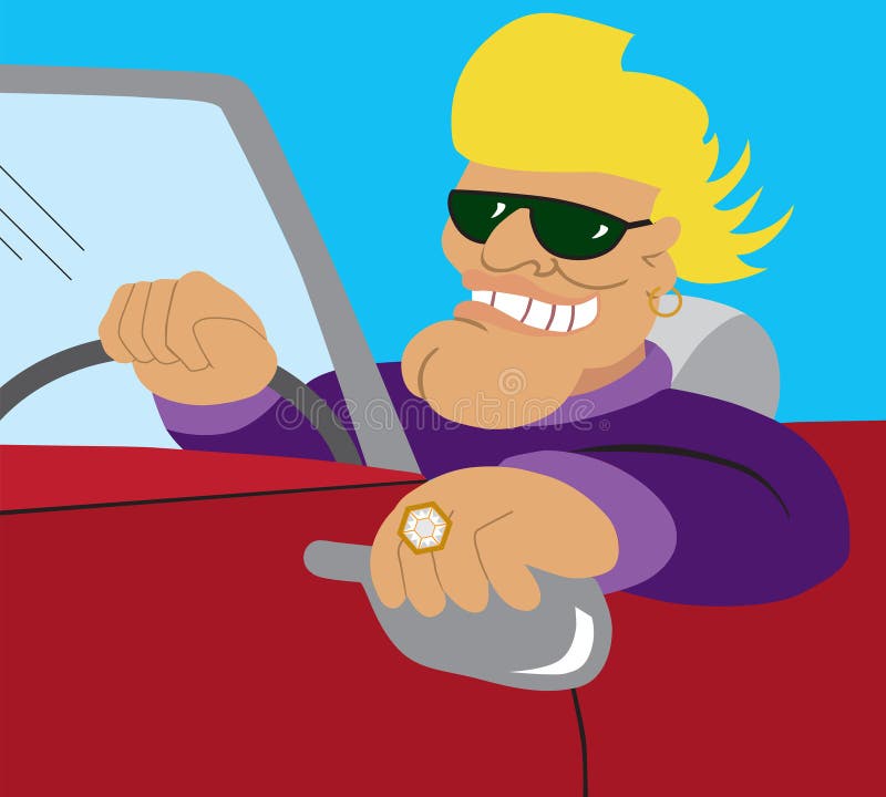 Flashy Cartoon Movie Star stock vector. Illustration of amused - 299765541