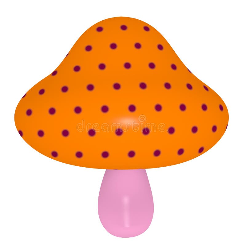 Cartoon mushroom stock illustration. Illustration of eyes - 23909545