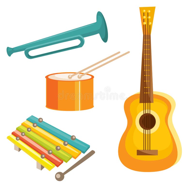 Cartoon Musical Instruments Stock Illustrations – 20,466 Cartoon ...