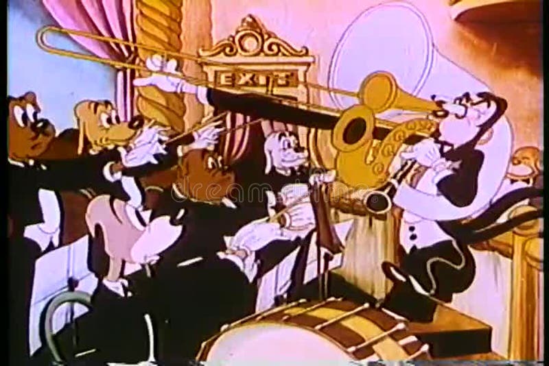 Cartoon of Musicians Switching Roles with Conductor Stock Video - Video ...