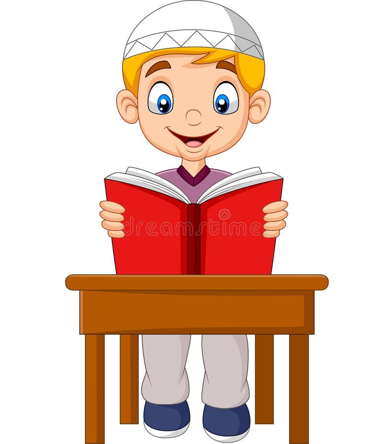 Cartoon Muslim Boy Hitting Bedug Stock Vector - Illustration of male ...