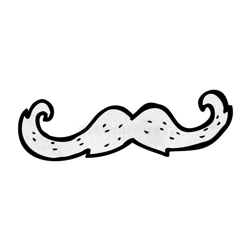 Cartoon mustache stock vector. Illustration of traditional - 38062000