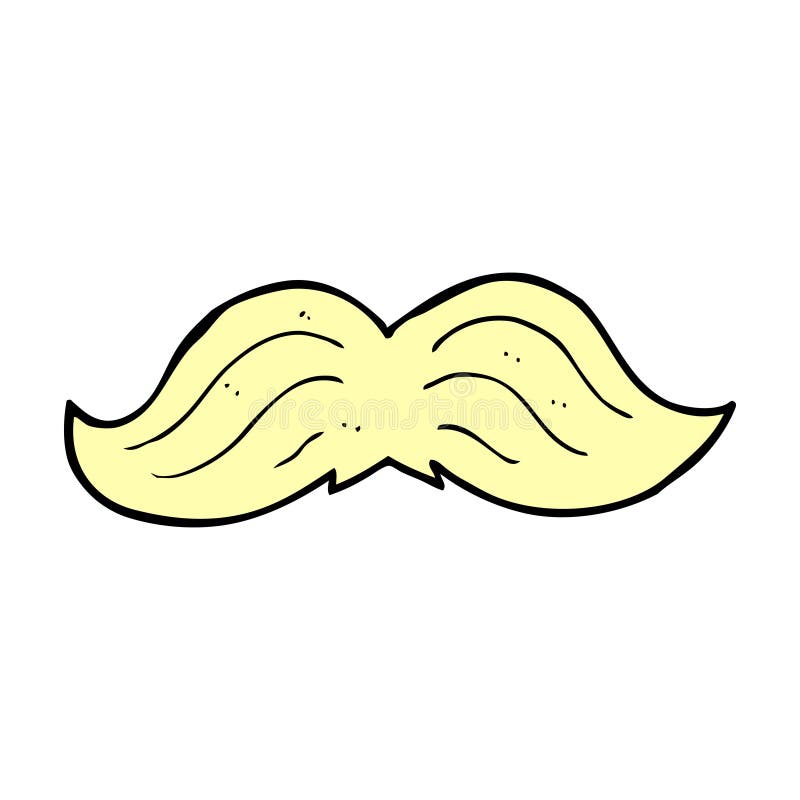 Cartoon mustache stock illustration. Illustration of doodle - 37010883