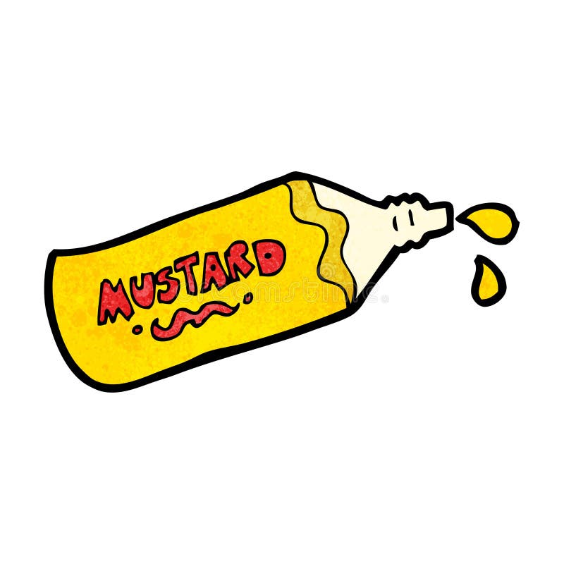Cartoon mustard bottle stock vector. Illustration of crazy - 38088296