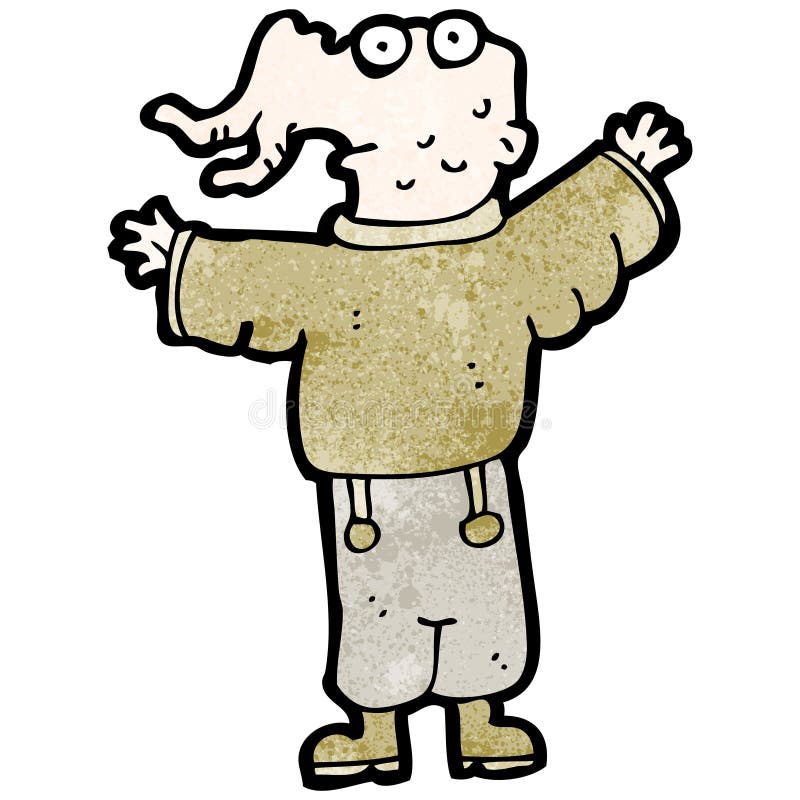 Cartoon Mutant Alien Spaceman Stock Vector - Illustration of drawing ...