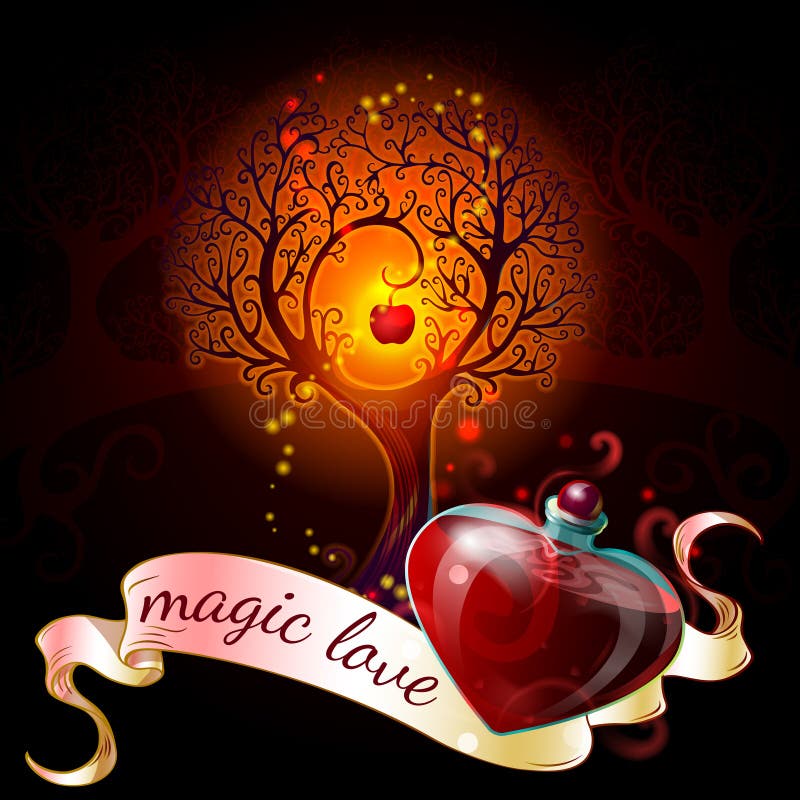 Cartoon Natural Elements Composition Stock Vector - Illustration of ...