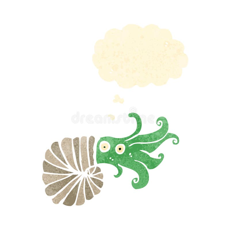 Cartoon nautilus squid stock vector. Illustration of simple - 38023426