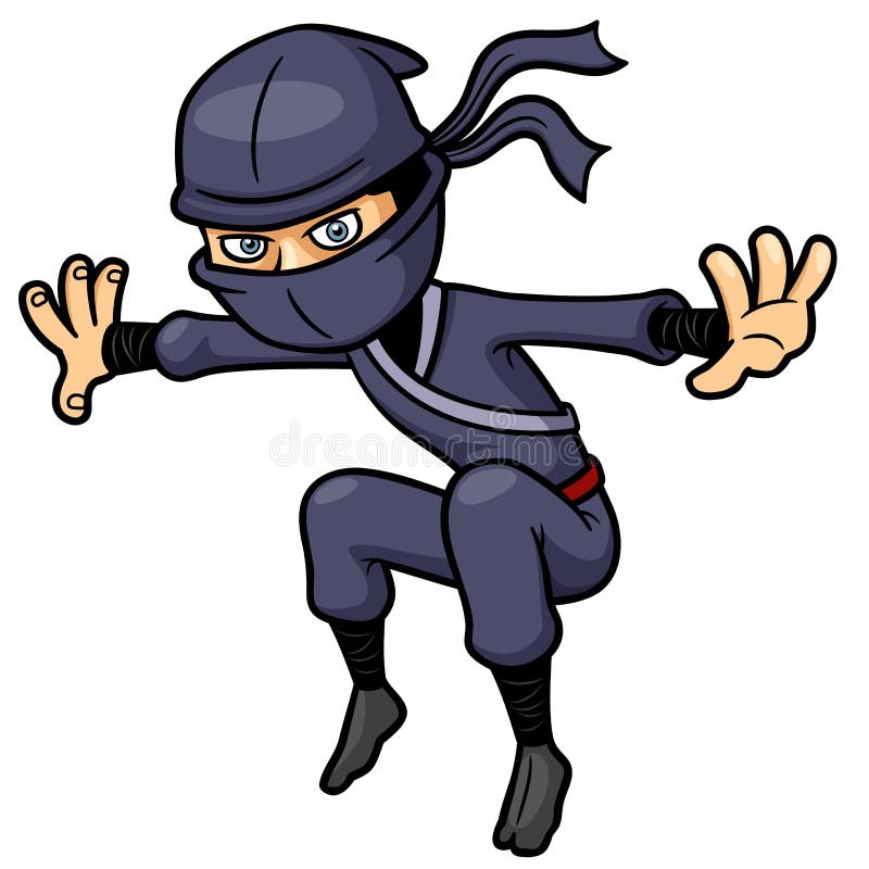 Cartoon Ninja stock vector. Illustration of cute, martial - 34738484