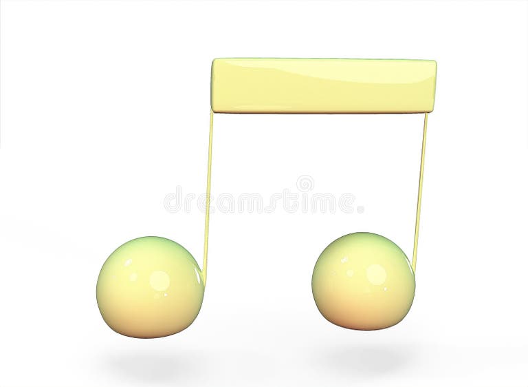 Cartoon Notes on a White Background 3D Rendering Stock Illustration ...