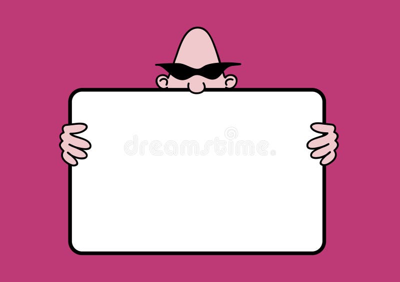 Cartoon noticeboard stock vector. Illustration of noticeboard - 12252872
