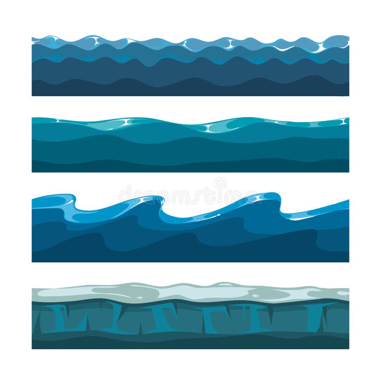 Cartoon Ocean Waves Stock Illustrations – 30,591 Cartoon Ocean Waves ...