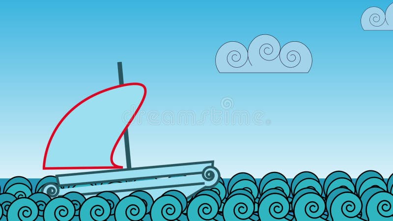 Cartoon Ocean Wave Animation 2 Stock Footage - Video of seashore, wave ...