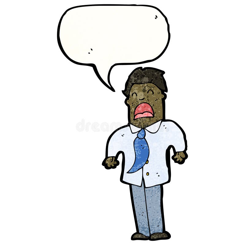 Cartoon Office Man Complaining Stock Vector - Illustration of crazy ...