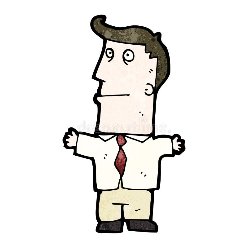 Cartoon office man stock vector. Illustration of quirky - 38073046