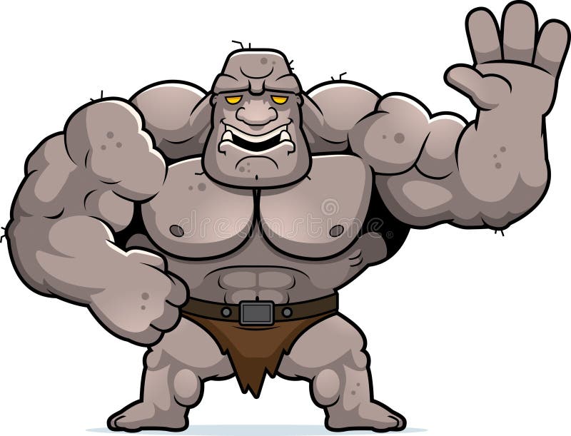 Cartoon Ogre Thumbs Up stock vector. Illustration of monster - 116223752