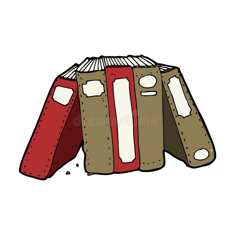 Cartoon old books stock vector. Illustration of simple - 37012764