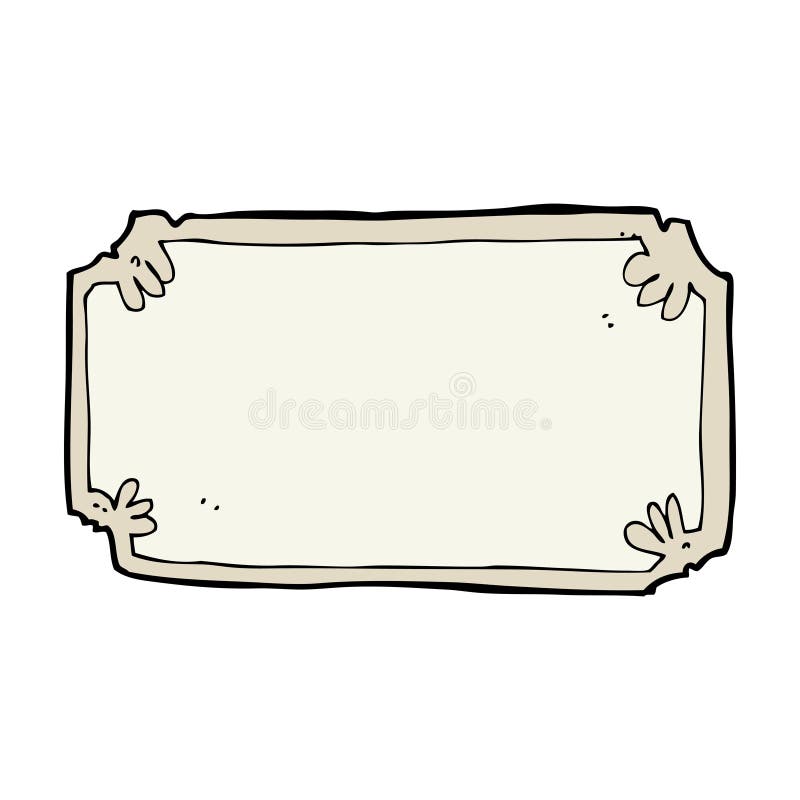 Cartoon old frame banner stock vector. Illustration of design - 37011210