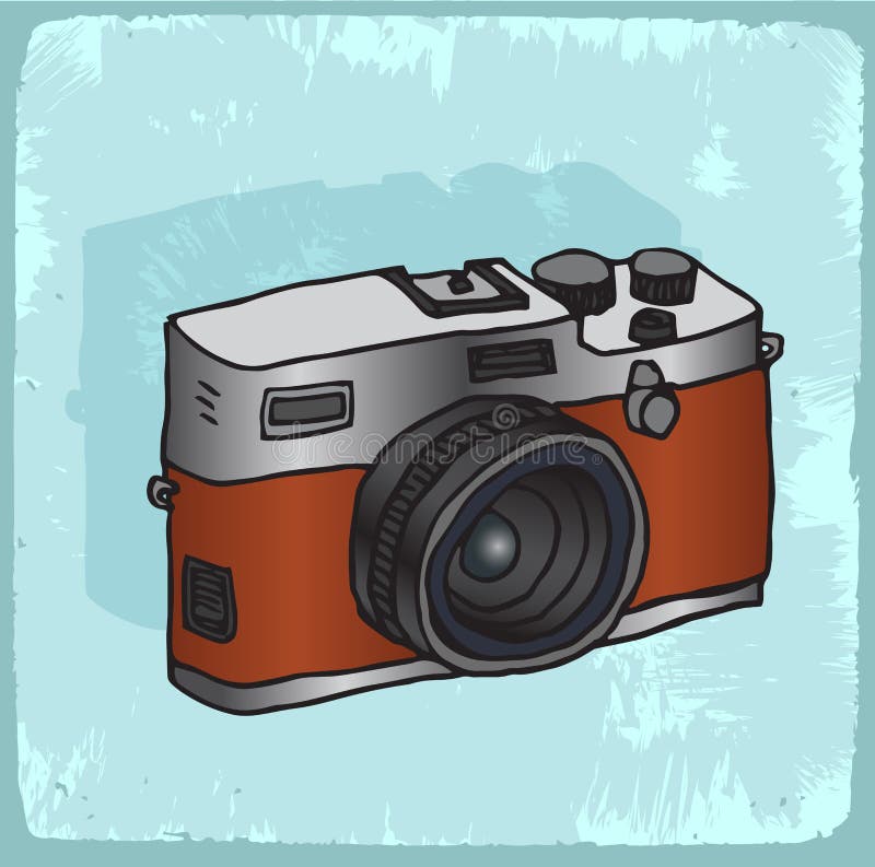 Cartoon Old Photo Camera Illustration, Vector Icon. Stock Vector ...