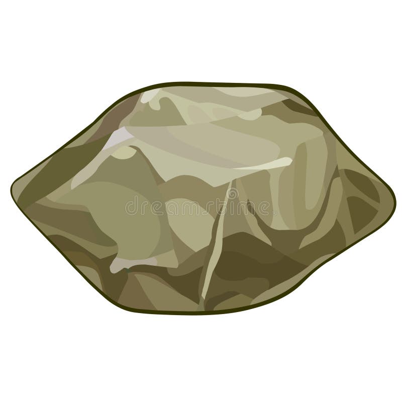 Cartoon One Big Marsh Stone Stock Vector - Illustration of isolated ...