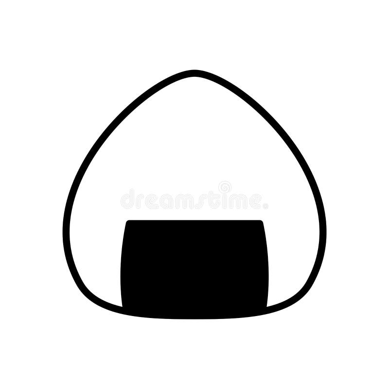 Cartoon Onigiri Icon Isolated on White Background Stock Vector ... Cartoon Onigiri Icon Isolated on White Background Stock Vector ...