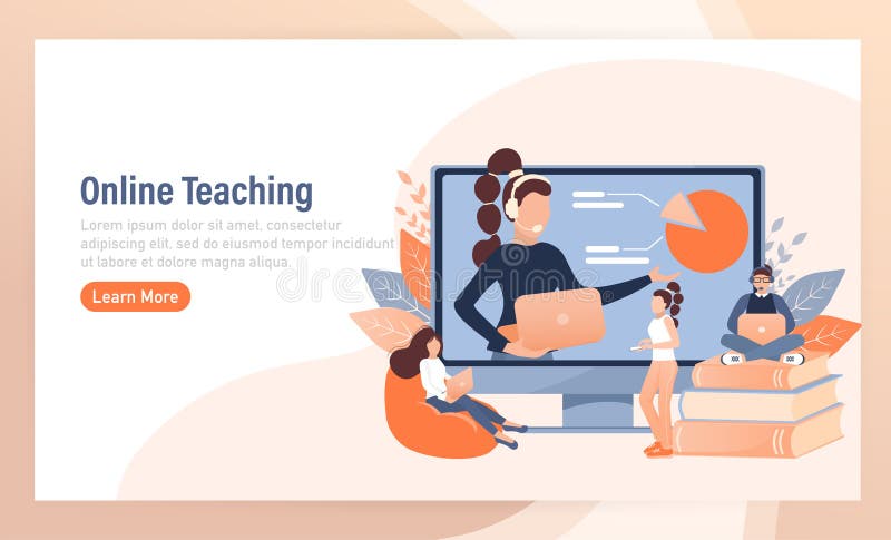 Cartoon Online Teaching for Web Design. Cartoon Character. Web Design ...