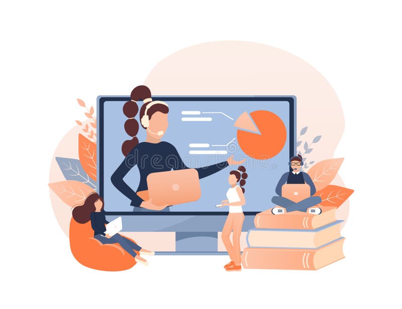 Cartoon Online Teaching for Web Design. Cartoon Character. Web Design ...