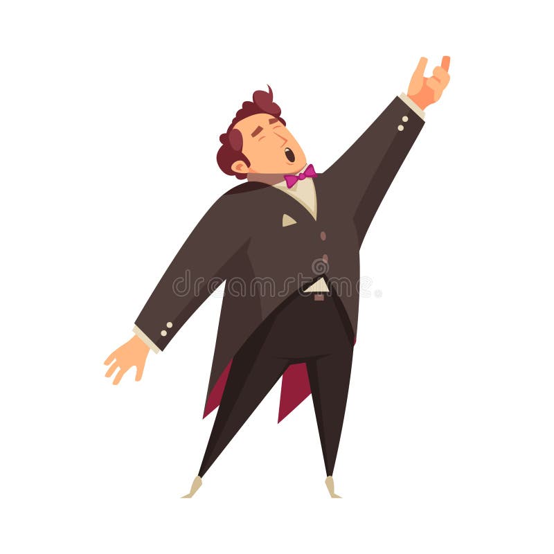 Opera Singer Cartoon Vector Stock Illustrations – 426 Opera Singer ...