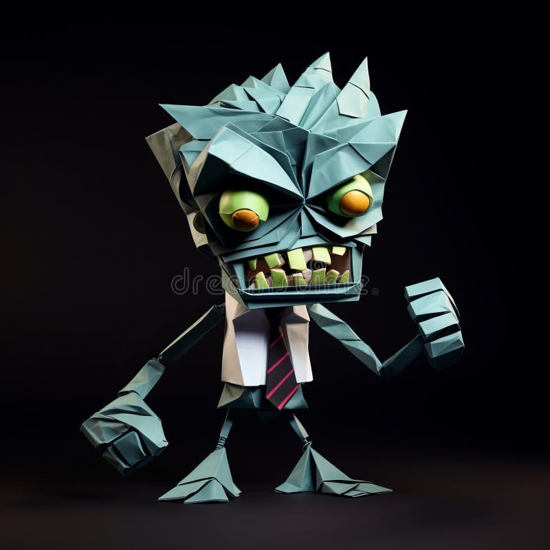 Cartoon Origami Zombie Tutorial: Create a Conceptual Digital Art ...