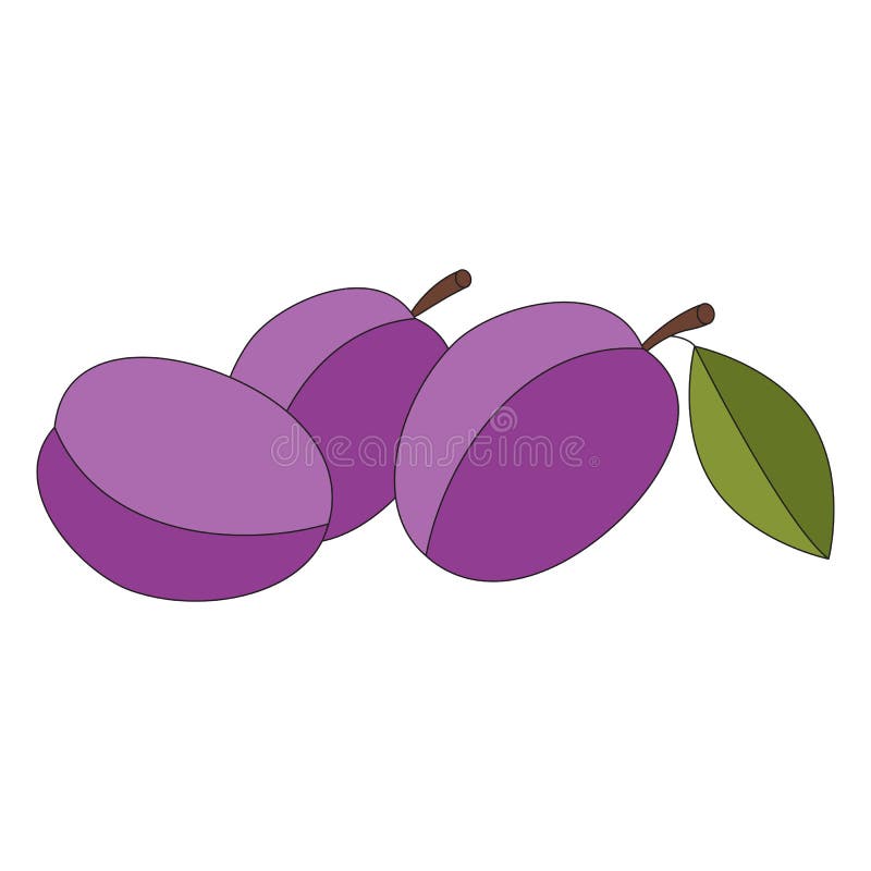 Plums Cartoon Stock Illustrations – 1,227 Plums Cartoon Stock ...