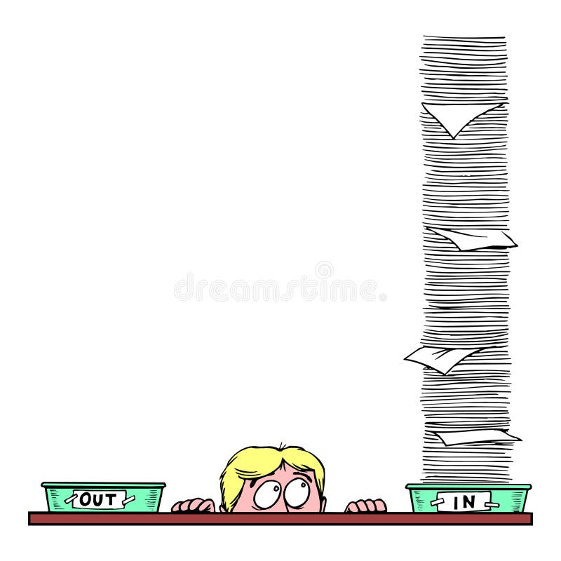 Overwork man stock vector. Illustration of design, vector - 287232655