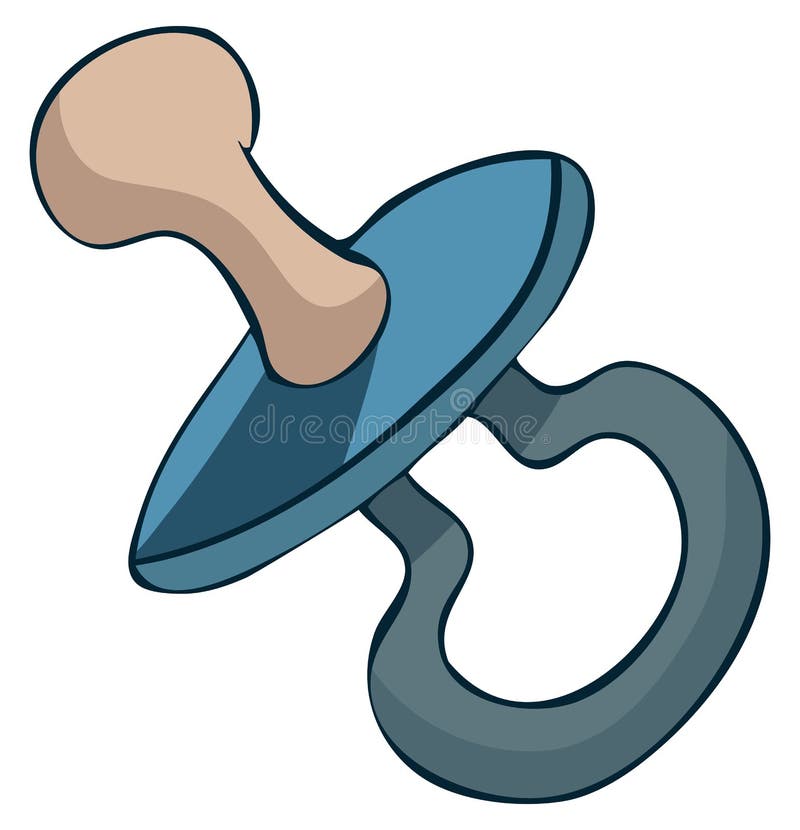 Cartoon Pacifier, Vector Illustration. Stock Vector - Illustration of ...