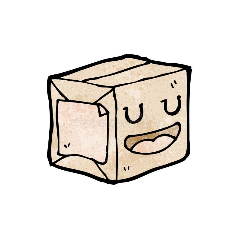 Cartoon package stock vector. Illustration of hand, parcel - 38053448