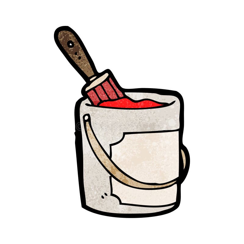 Cartoon paint pot stock vector. Illustration of cute - 38063796