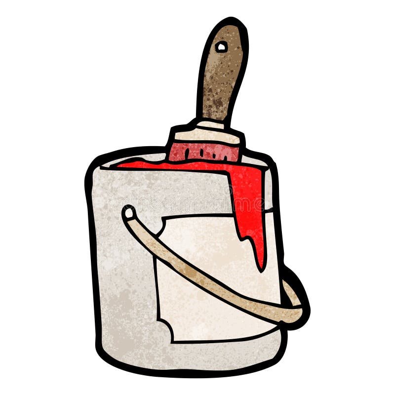 Cartoon paint pot stock vector. Illustration of artwork - 38065384