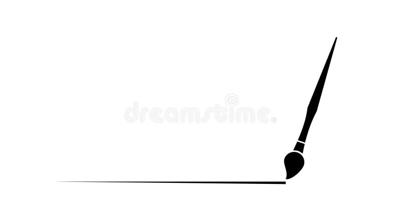 Black Paint Brush Vector