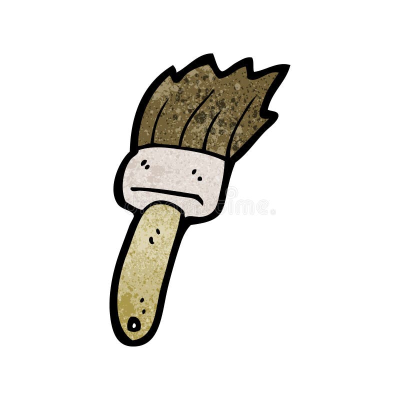 Cartoon paintbrush stock vector. Illustration of paintbrush - 38042218