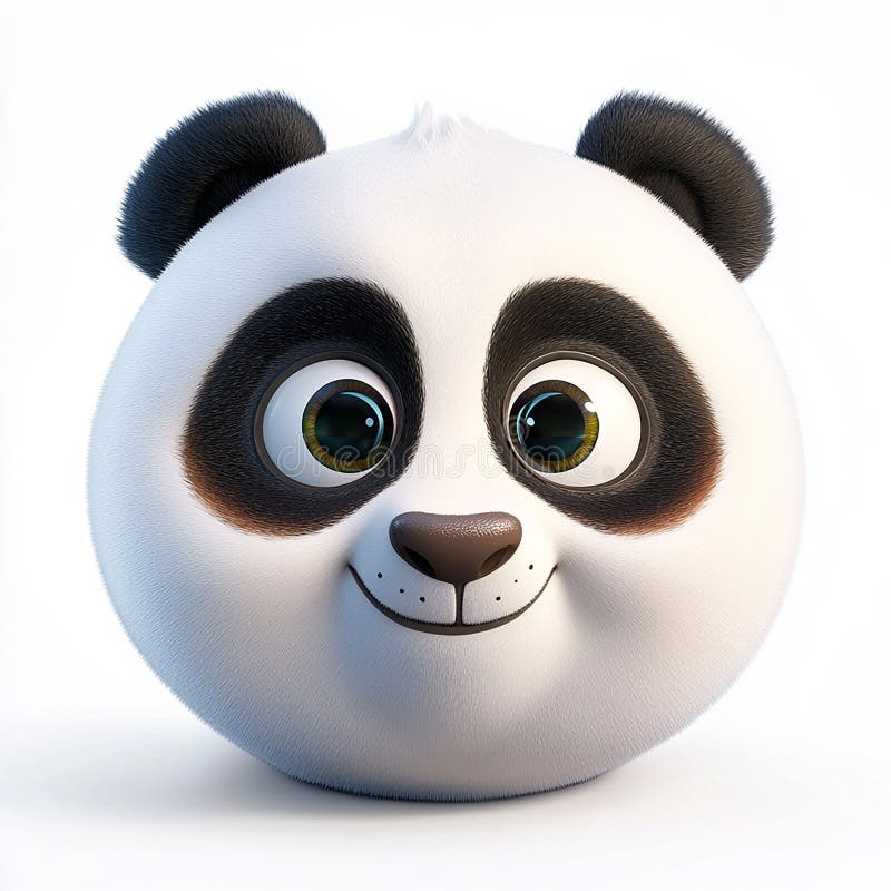 Cartoon Panda Face Clip Art Stock Illustration - Illustration of clip, graphic: 387082789