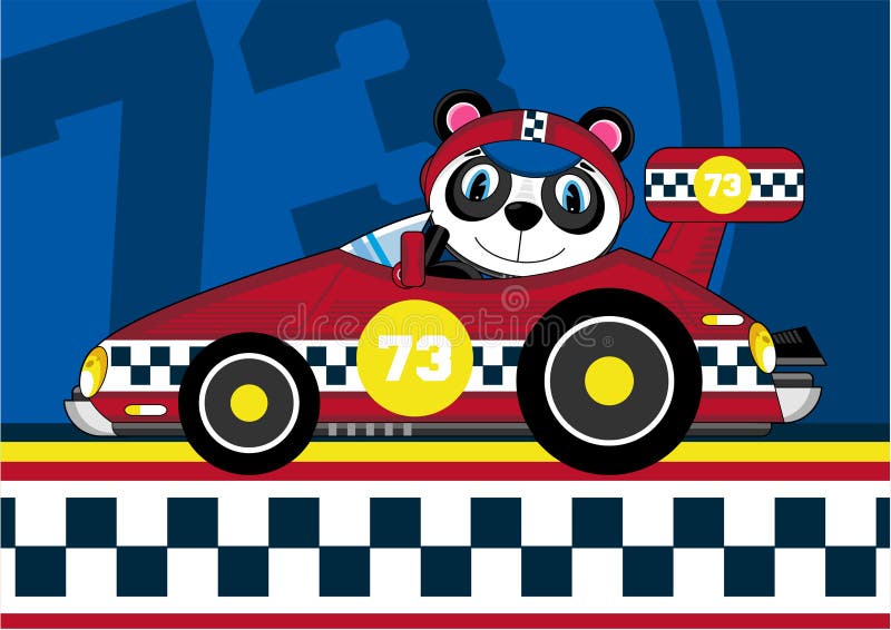 Panda Racing Car Stock Illustrations – 40 Panda Racing Car Stock ...