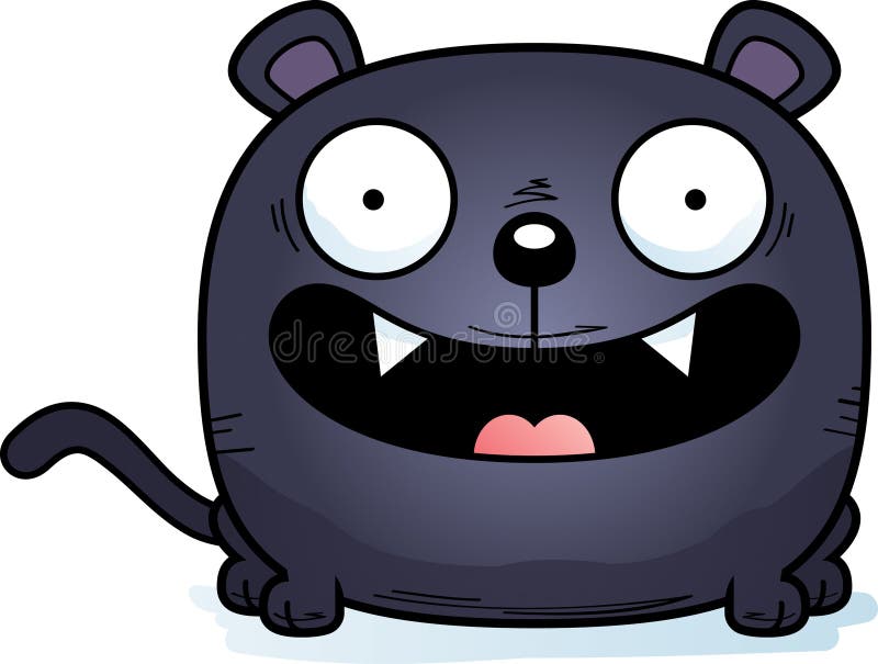 Cartoon Panther Smiling stock vector. Illustration of panther - 116225527