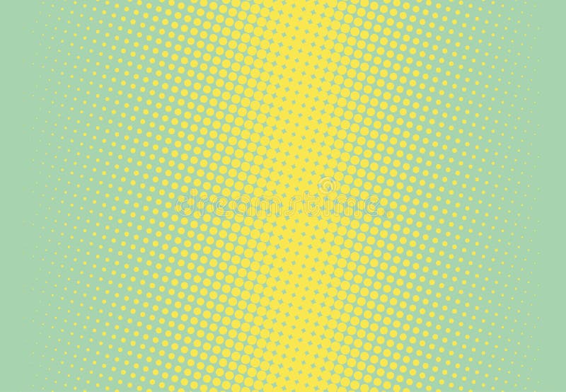 Cartoon Pattern with Circles, Dots Halftone Dotted Background. Pop Art ...