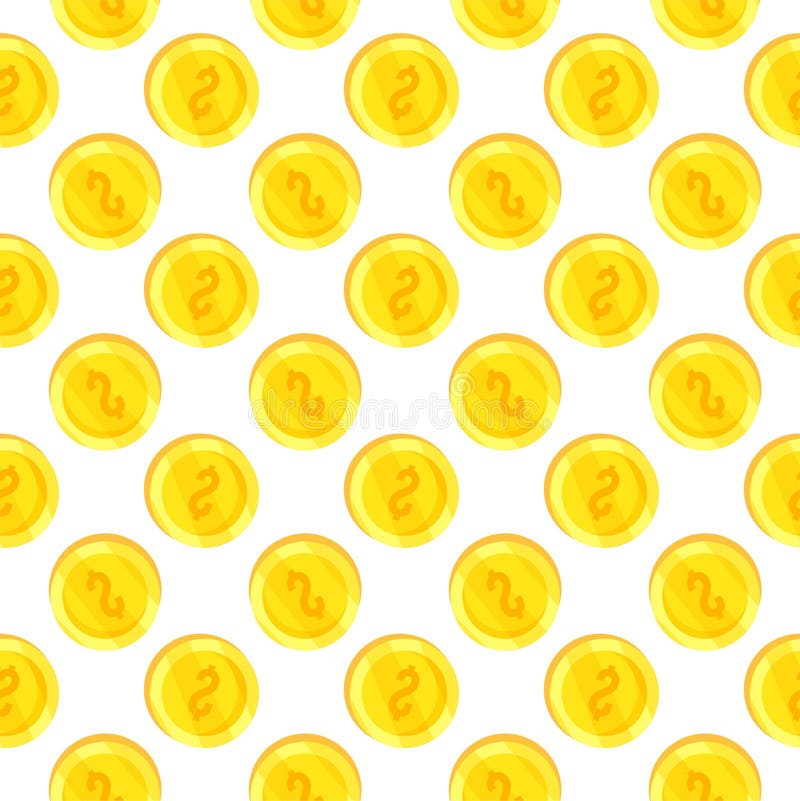 Money Cartoon Vector Seamless Pattern. Pattern of Green Banknotes on ...