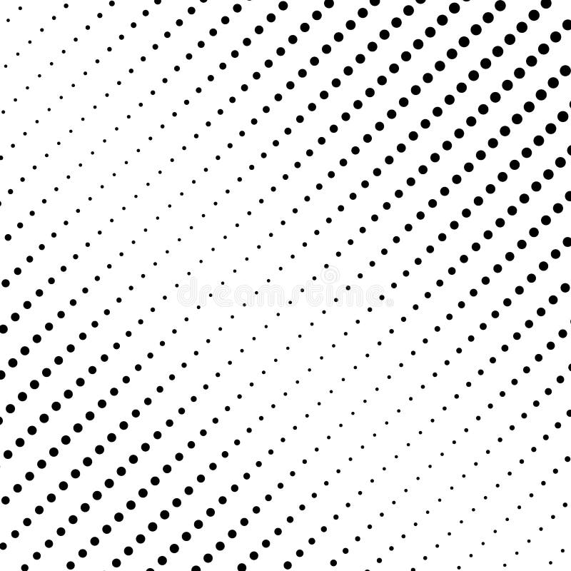 Cartoon Pattern with Small and Big Circles, Dots Halftone Dotted ...