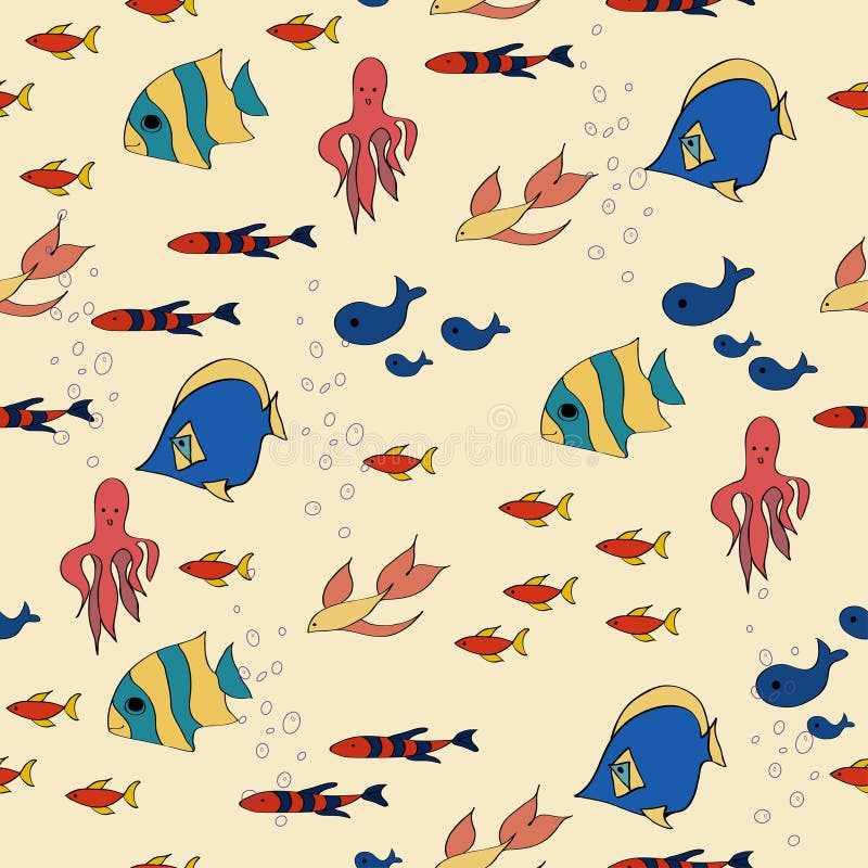 Striped fishes collection stock vector. Illustration of fish - 6354596