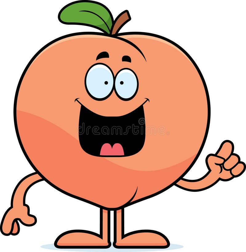 Cartoon Peach Crying stock vector. Illustration of clip - 115808322