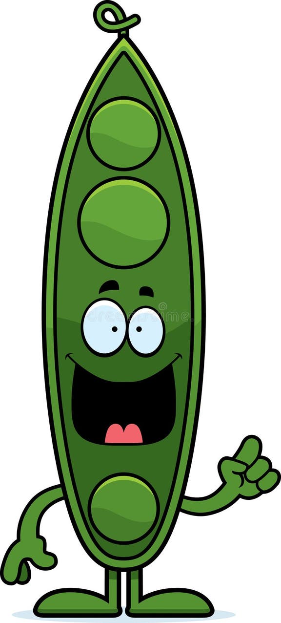 Cartoon Peapod Idea stock vector. Illustration of peas - 47365833