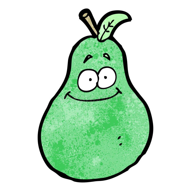Cartoon pear stock vector. Illustration of fruit, pear - 38086904