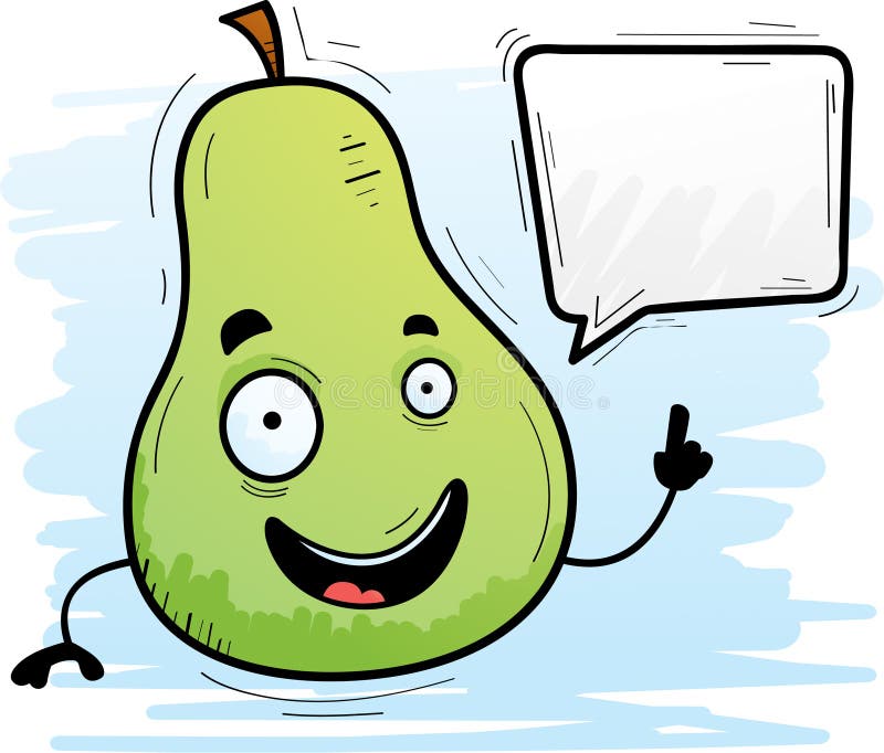 Pear Smiling stock vector. Illustration of green, grin - 11670890