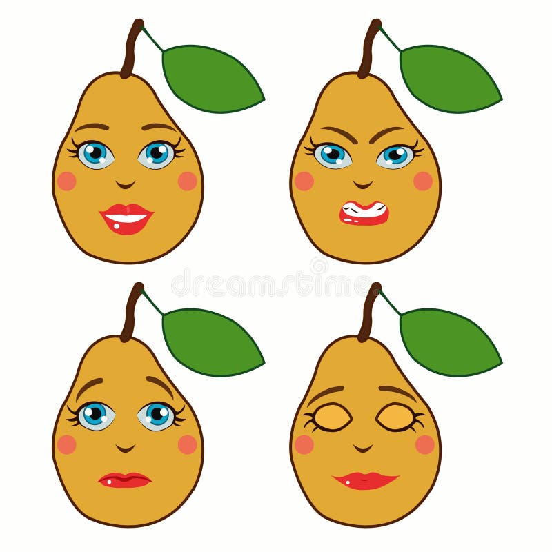 Smiling Pears Stock Illustrations – 102 Smiling Pears Stock ...